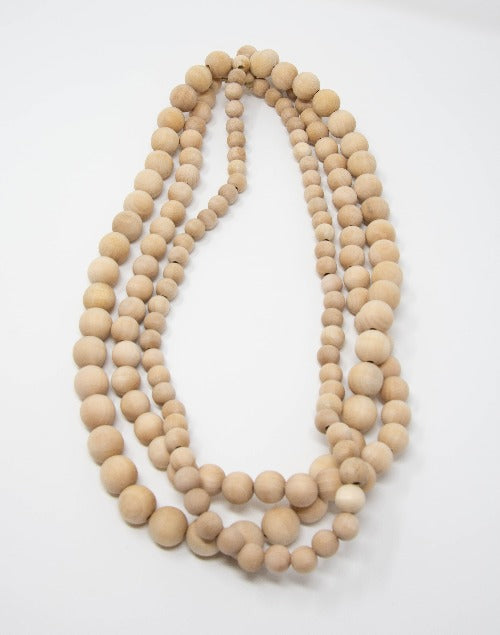 Victoria Three Strand Beaded Necklace